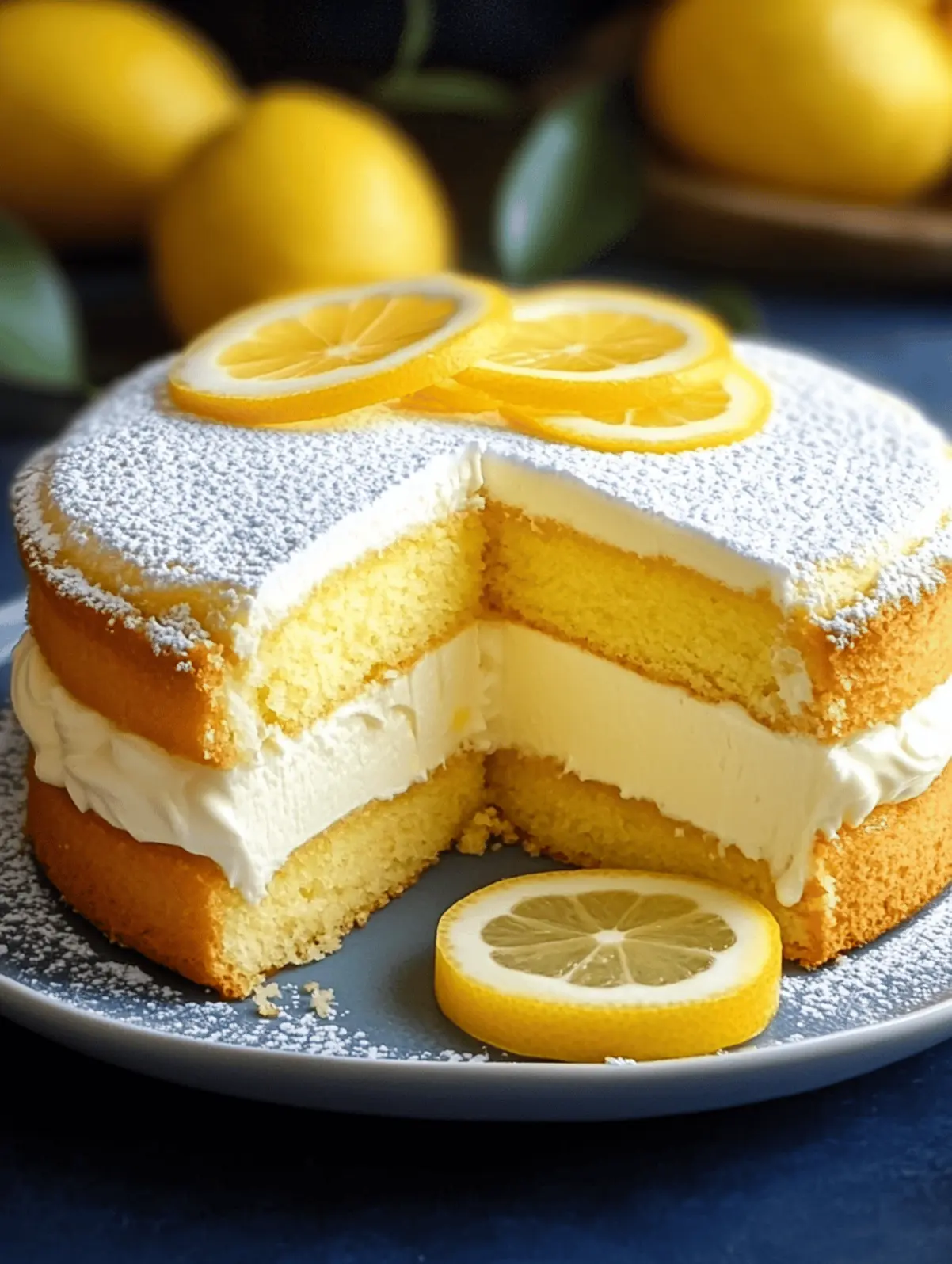 Gâteau à la Crème au Citron: Moelleux et Irrésistiblement Acidulé